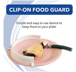 Sammons Preston Clip-On Food Guard for Plates, Reusable Spill ...